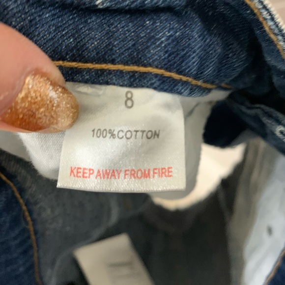 THE ROCK N REV | Shorts | Ana Corrine Butterfly Embroidered Denim ...